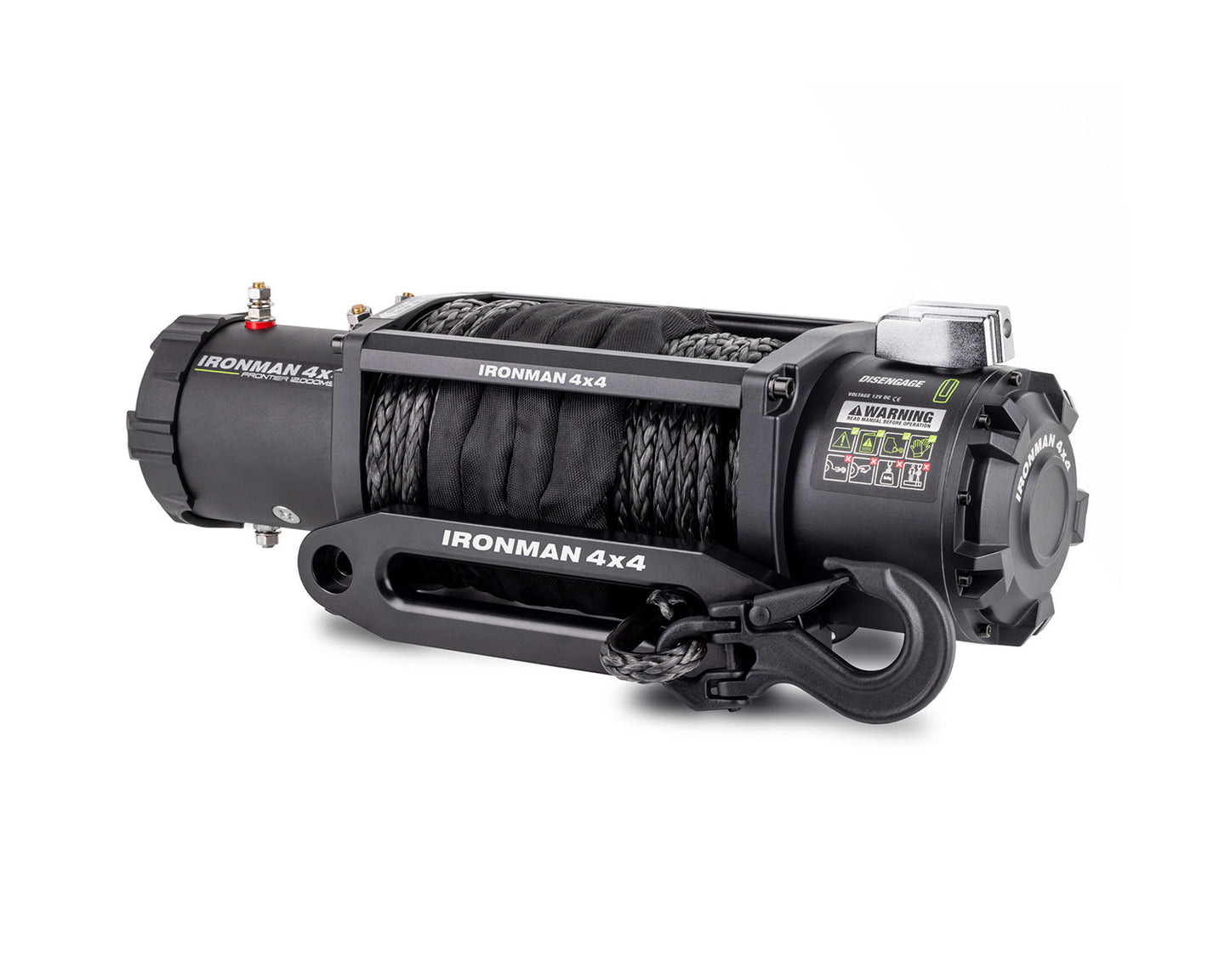 12,000 lb Synthetic Winch | Frontier Recovery Winch – IRONMAN 4X4 America